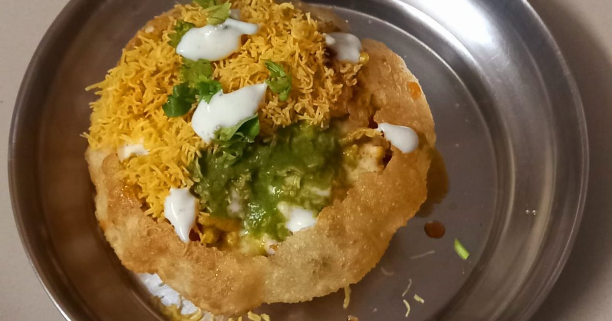 Jayshree Doshi દ્વારા રેસીપી બરોડા ની રાજ કચોરી ચાટ (Baroda Raj Kachori ...