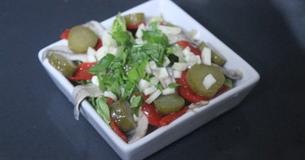 Ensalada de boquerones y pimientos - 16 recetas caseras- Cookpad