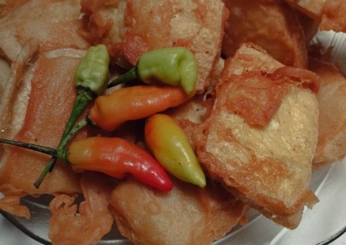 Resep Tahu Kriuk Tepung Bumbu Siap Saji oleh Wieba_Ayu - Cookpad