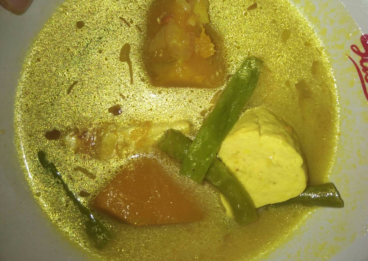 Resep Sayur santan waluh kuning,buncis + tahu Dayak food oleh Indah ...