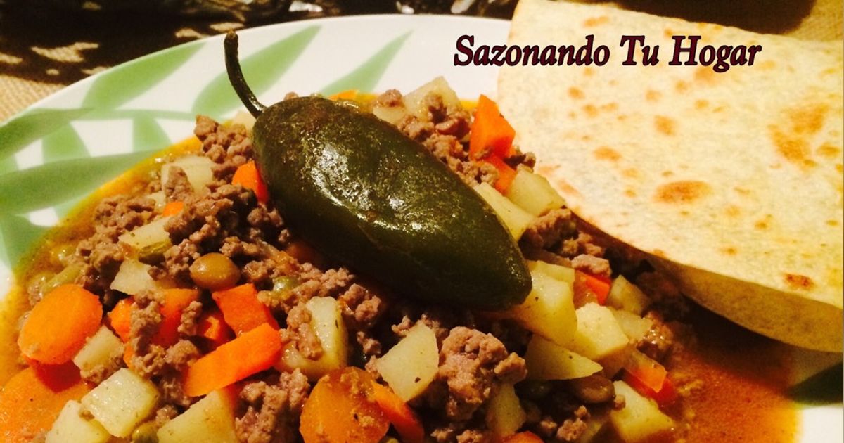 Picadillo Ranchero💖 Receta de Mary S Cuellar💓Sazonando Tu Hogar ...