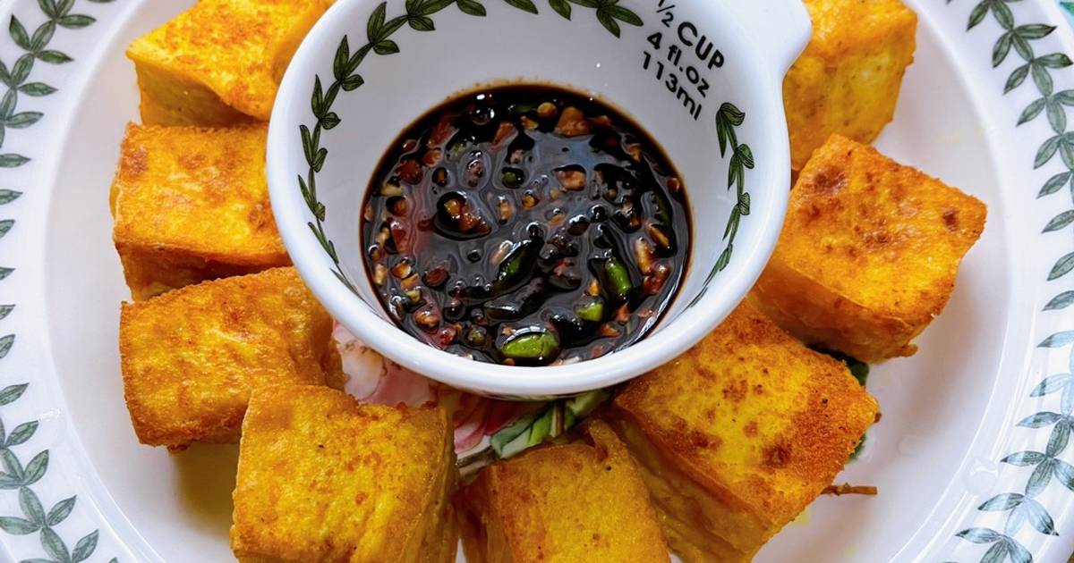Resipi 👩‍🍳Tauhu Goreng Kunyit Sambal Kicap oleh Mahadiah - Cookpad