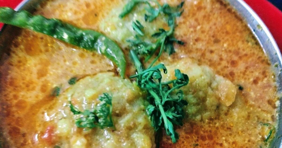 Besan tikki in Tomato and Curd gravy Recipe by Hema Brijwani - Cookpad