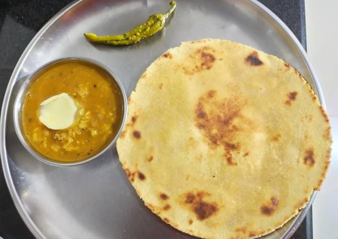 Dal fry and makki roti Recipe by Darshana Patel - Cookpad