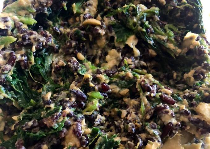 Ricetta Riso venere con humus di edamame e spinaci di Raffaella - Cookpad