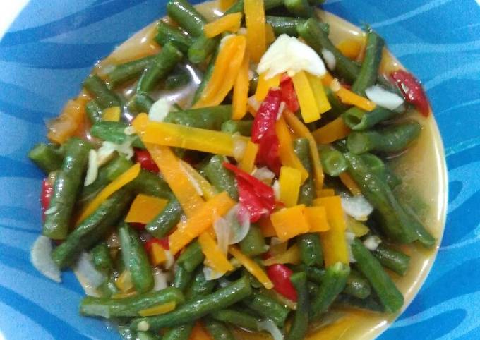 Resep Tumis katel (kacang panjang+wortel) oleh noviana - Cookpad