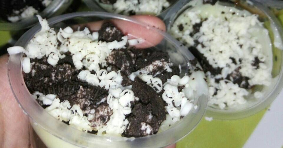 Resep puding coklat fla vanila keju cup rumahan enak dan mudah - Cookpad