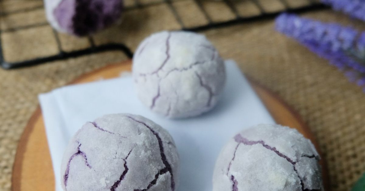 Resep Taro Crinkle Cookies Gluten Free Cocok Untuk Diet oleh ...