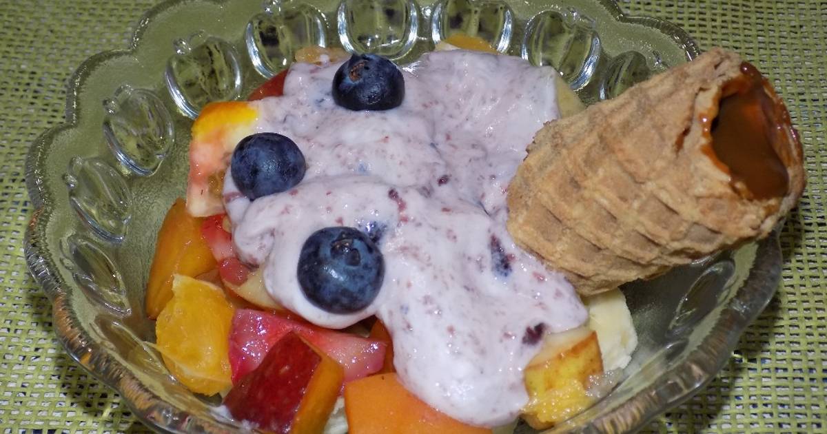 Ensalada de frutas con crema - 51 recetas caseras- Cookpad