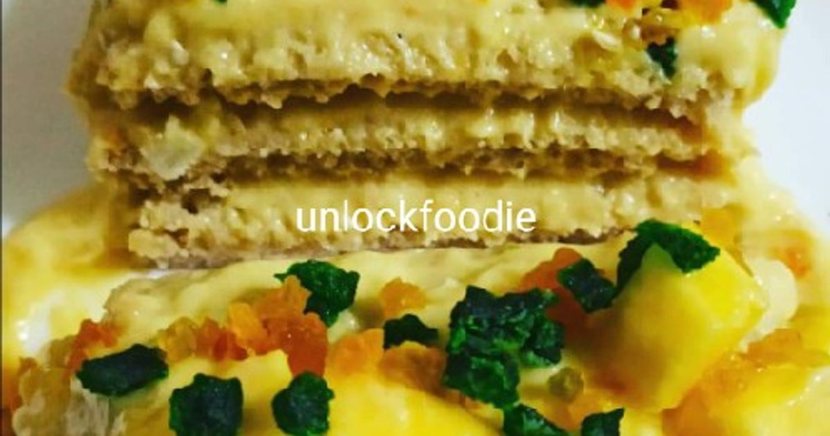 Mango Milk Cream Bread Sandwich Recipe by Unlock foodie - Cookpad