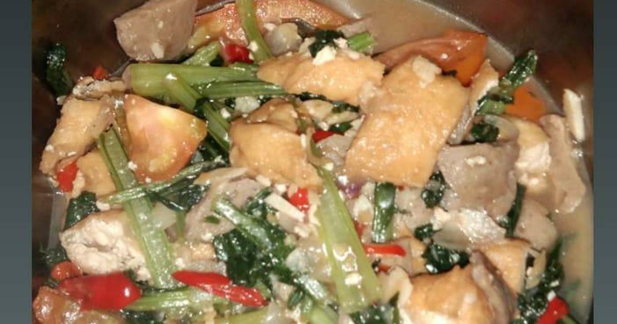 14 resep tumis sawi ijo tahu coklat enak dan mudah - Cookpad