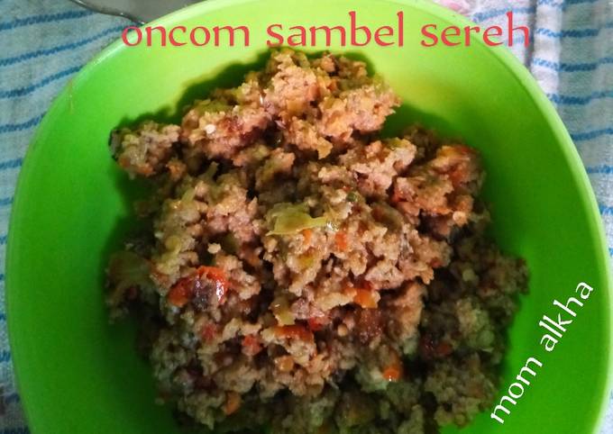 Resep Oncom sambel sereh oleh Mom Alkha - Cookpad