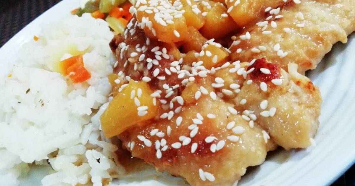 Pollo con piña en salsa!! 😍🐔🍍😋 Receta de Valentina - Cocina Casera 😍😘 ...