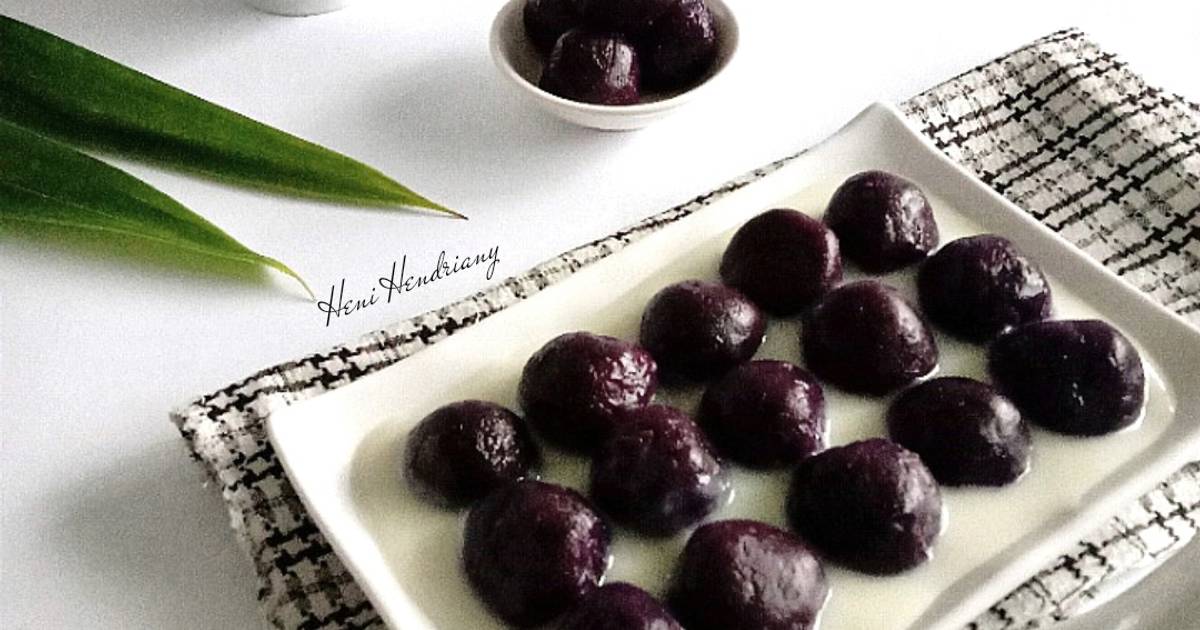 60 resep klepon ubi ungu sagu enak dan mudah - Cookpad