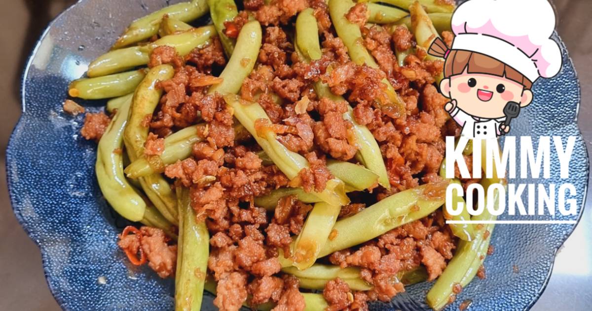 Resep Buncis Daging Cincang oleh Kimmy - Cookpad
