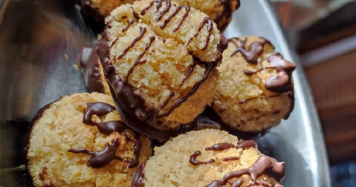 Coquitos o cookies de coco Receta de Sinthia Pereyra- Cookpad