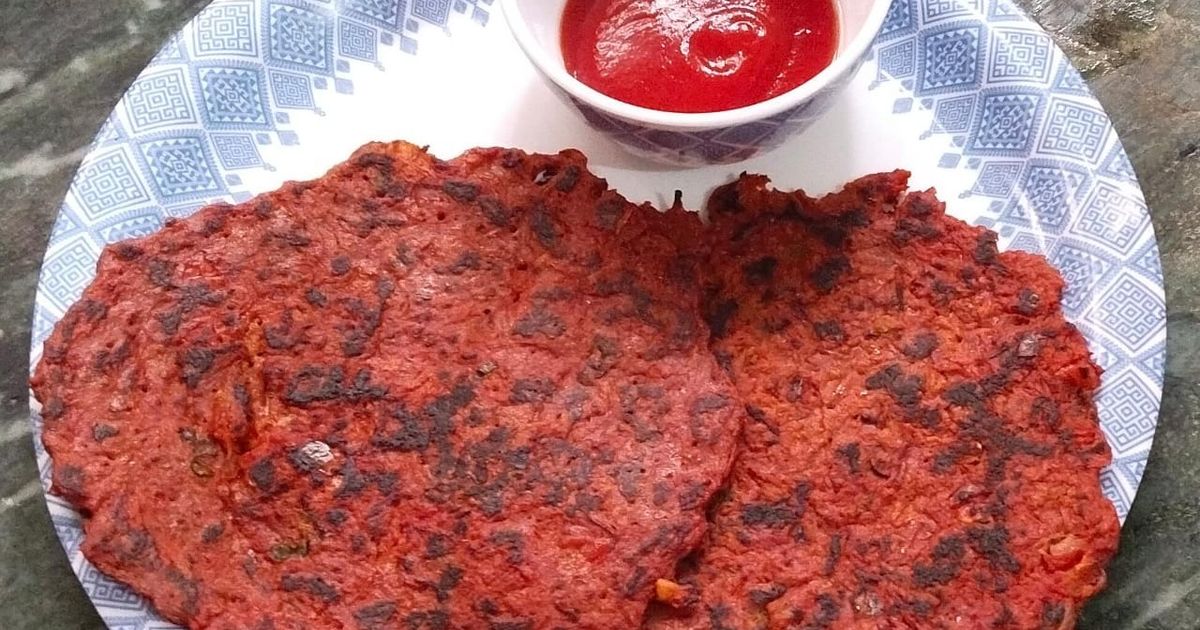 Neutricious Beetroot Chilla Recipe by Preeti V. Salvi - Cookpad