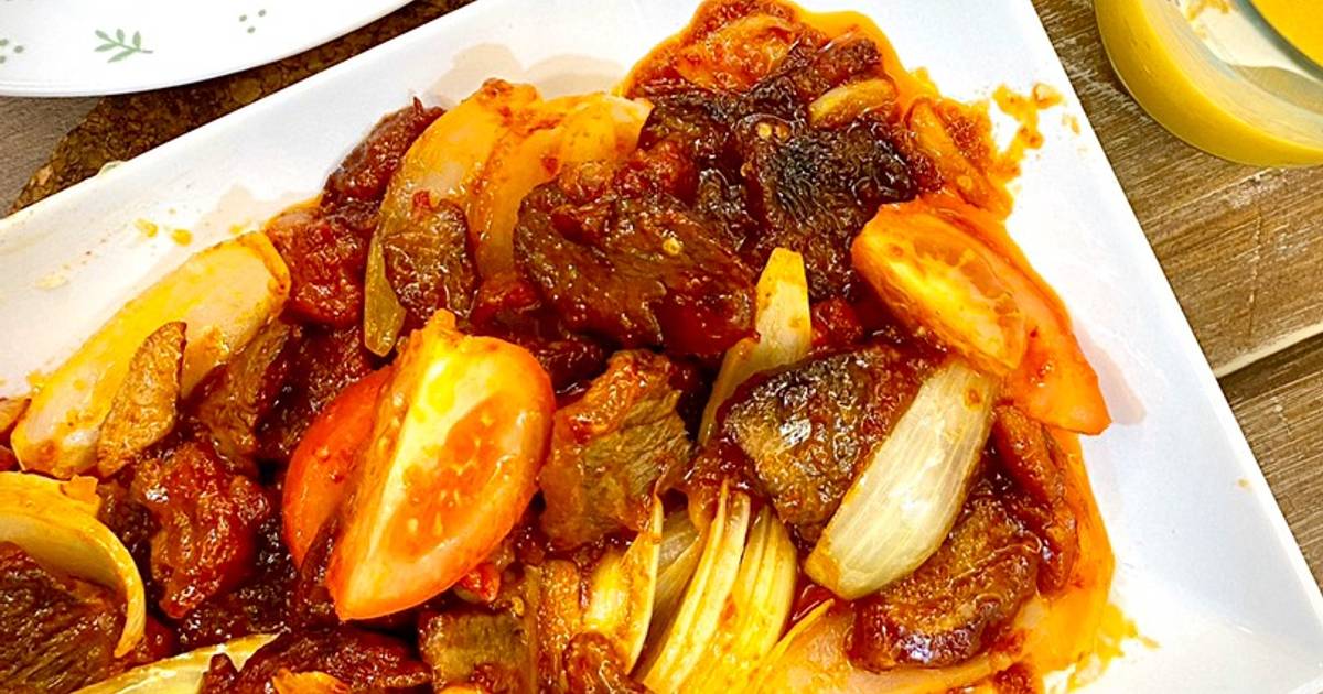Resipi Daging Masak Merah oleh Ibnu Ghazali - Cookpad