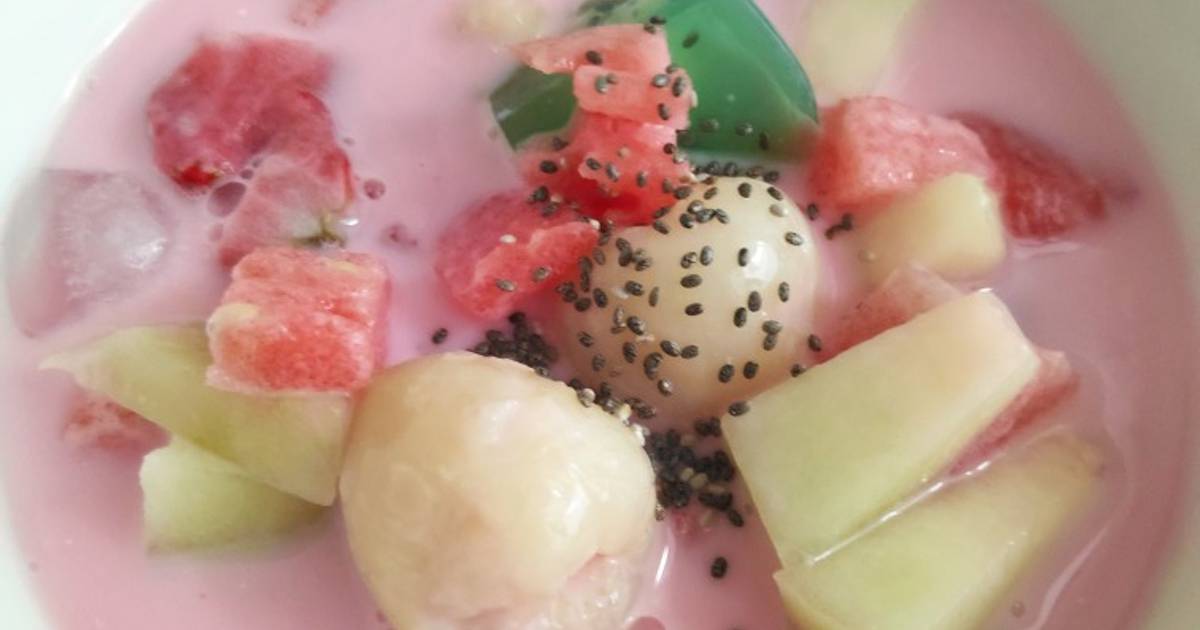 Resep Sago buah segar 🍃💦🍓🍉🍊🍎🍈 oleh Noviana Hardjadinata - Cookpad