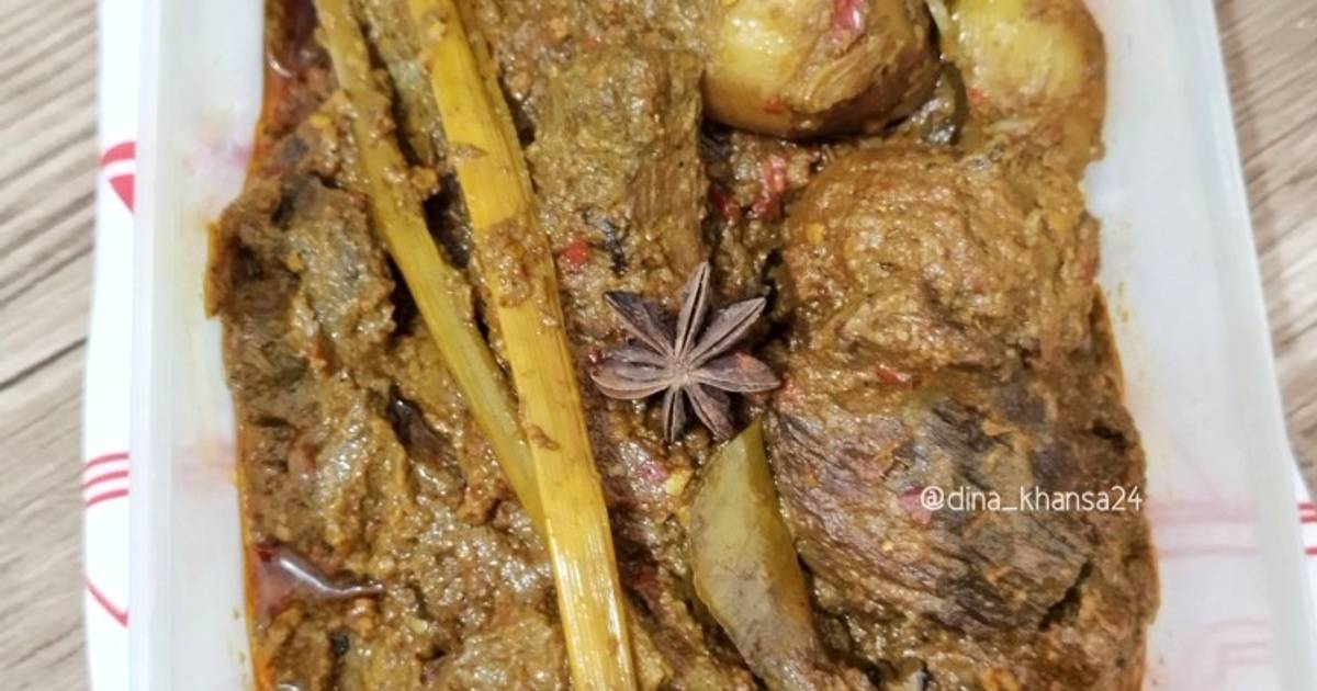 57 resep rendang sapi magic com enak dan mudah - Cookpad