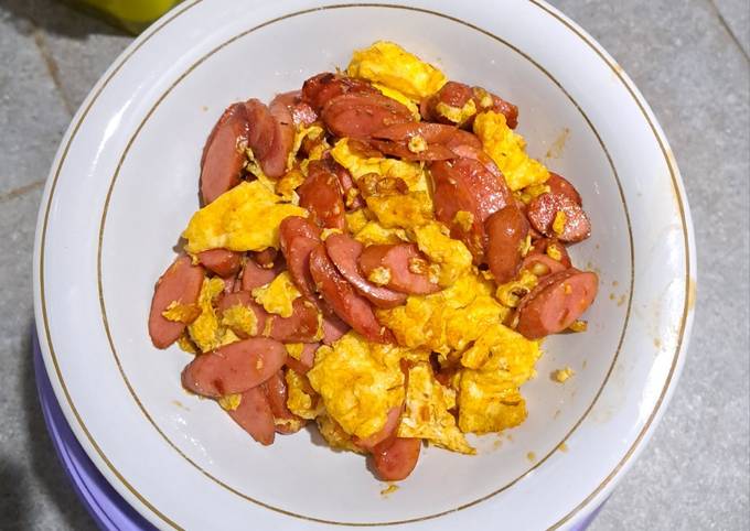 Resep Sosis Telur Satset oleh Indah Riduwan - Cookpad
