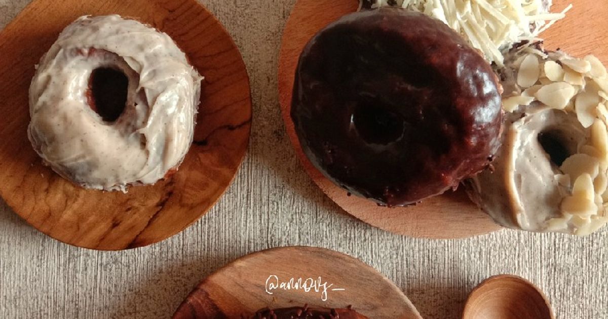 Resep Double Choco Donat oleh Anna Novitasari - Cookpad