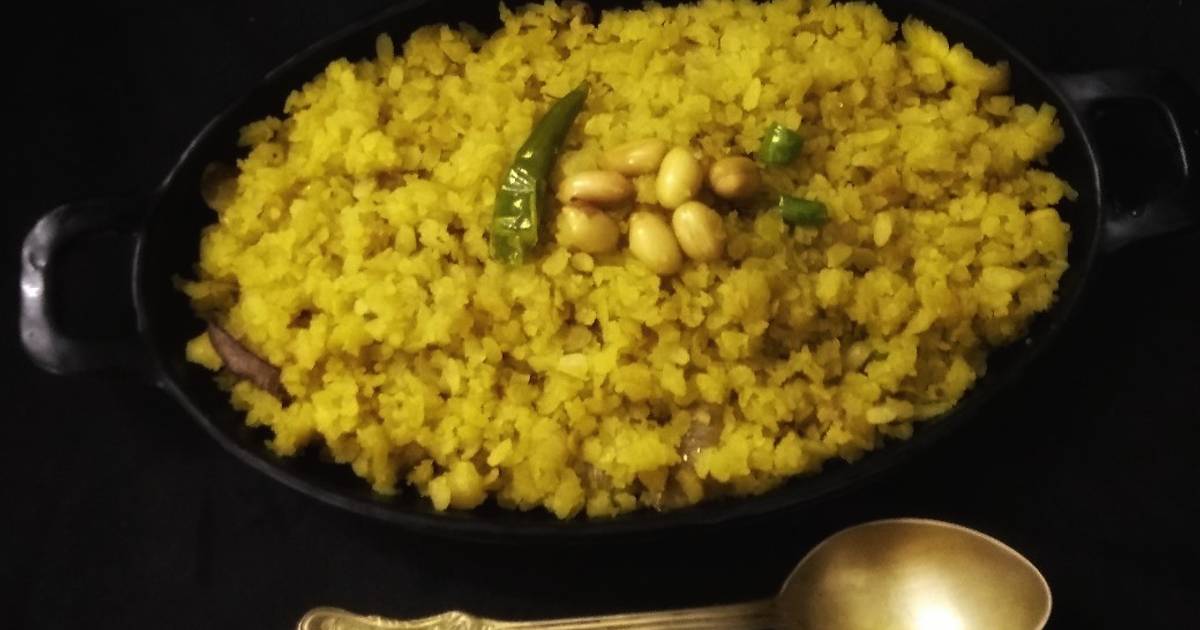 Flattened fried rice Polau (Chire) Recipe by Sumita Saha - Cookpad