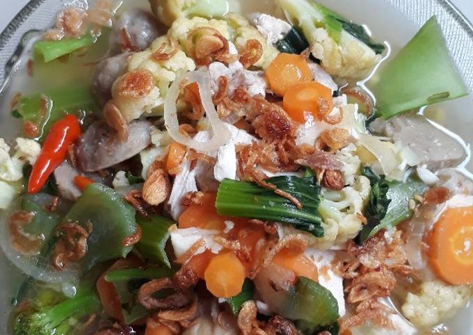 Resep Cap cay bakso kuah oleh Lilixs food - Cookpad