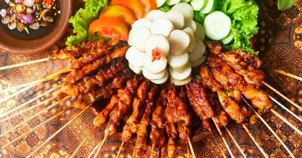 Resep Tumpeng Sate Ayam oleh Rini Damayanti (Aqeesha's Kitchen) - Cookpad