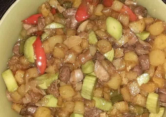 Resep Oseng Kentang, Petai & Hati Ayam oleh Ayoe Wizka - Cookpad