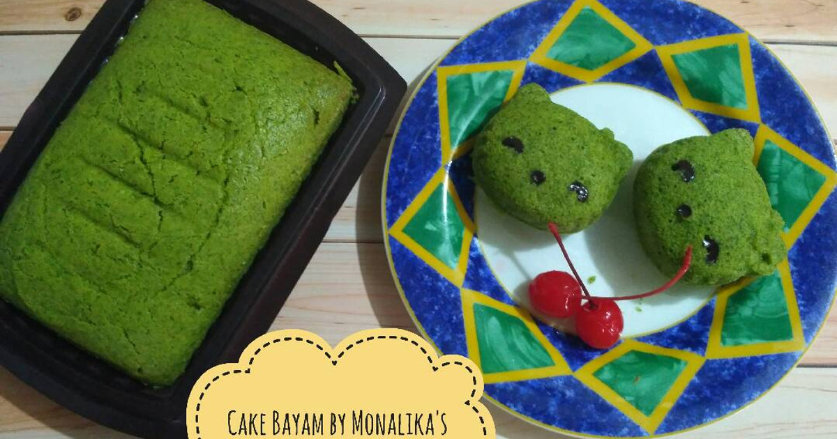 Resep Cake Bayam oleh Ratnasari oktavia - Cookpad