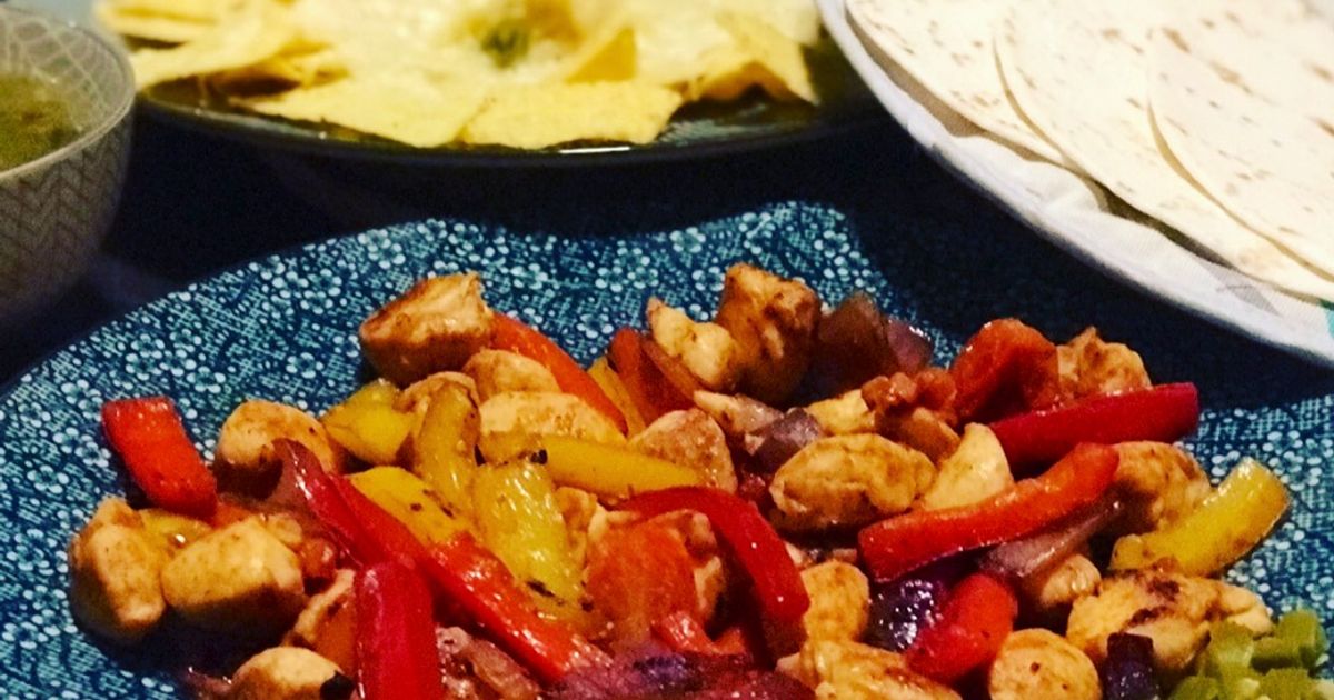 fajitas de pollo chile poblano - 23 recetas caseras- Cookpad