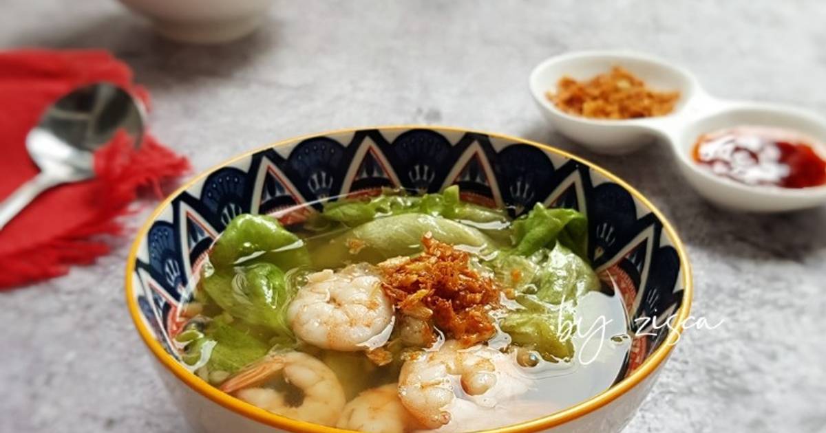 Resep Sup Selada Udang oleh zisca - Cookpad