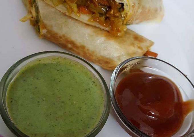 Kathi roll Recipe by Nikita Kathuria - Cookpad