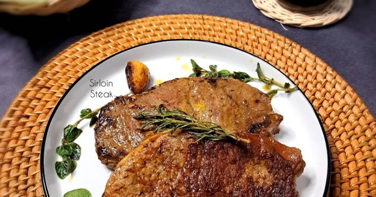 Resep Sirloin Steak Mushroom Black Pepper Sauce Oleh Marisa Djn ๐ฎ๐ฉ ๐ต๐ธ