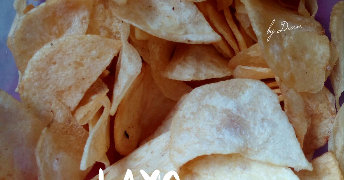Resep Keripik Kentang Ala Lays Homemade (Tips Supaya Renyah) oleh Dian AD - Cookpad