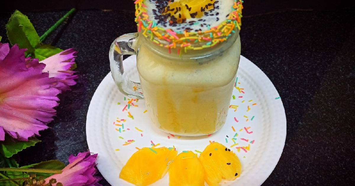 Jackfruit milkshake Recipe by Usha V Bhat - Cookpad