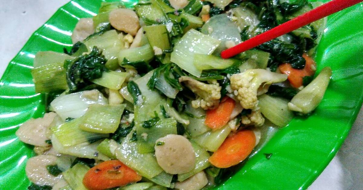 588 resep capcay brokoli pakcoy enak dan mudah - Cookpad