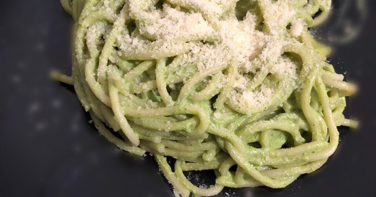 Pasta Con Crema De Cilantro Receta de Fabiola Jimenez- Cookpad