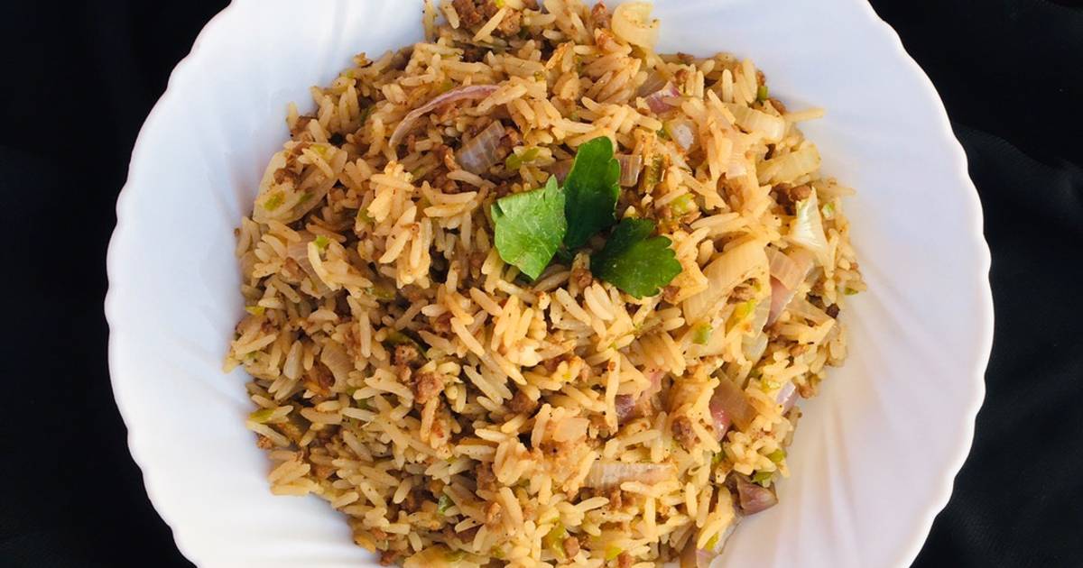 Grounded beef rice Recipe by Bynt_muhammad - Cookpad
