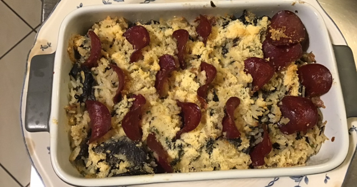 Gratin De Riz Aux Trompettes De La Mort Bœuf Séché Et Parmesan de Mila ...