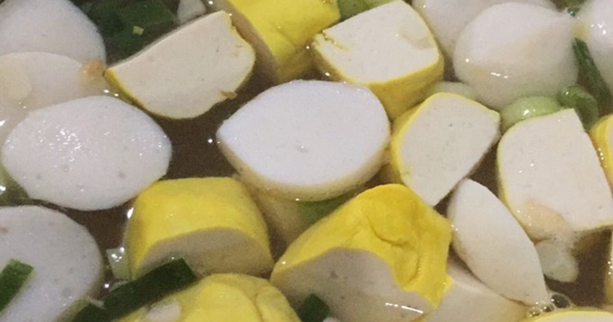 Resep tahu bakso kuah kaldu rumahan enak dan mudah - Cookpad
