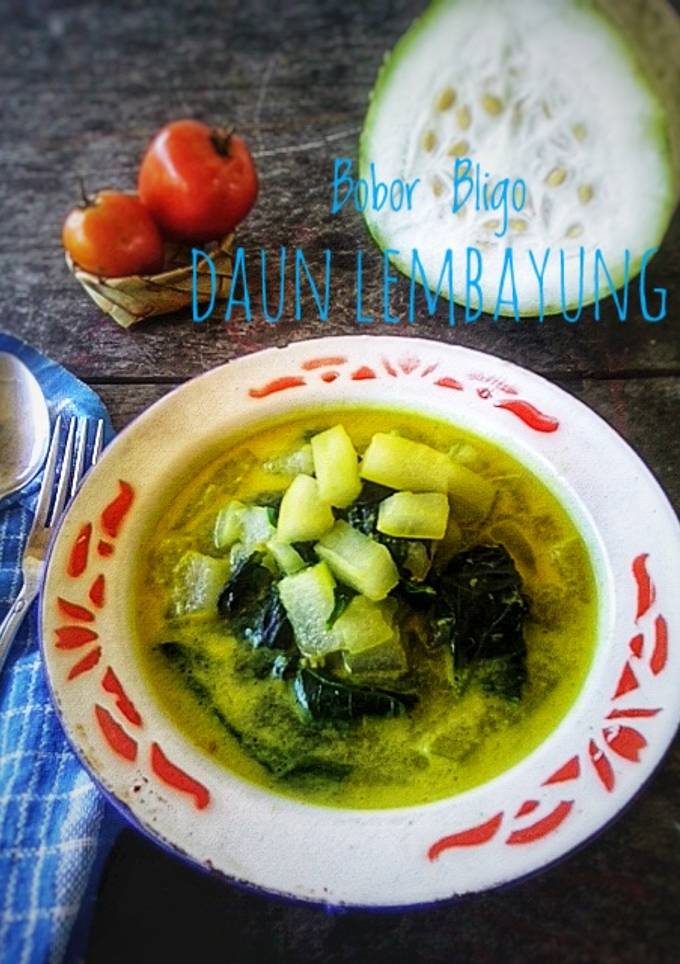 Resep Bobor Bligo Daun Lembayung oleh iiswatizain - Cookpad