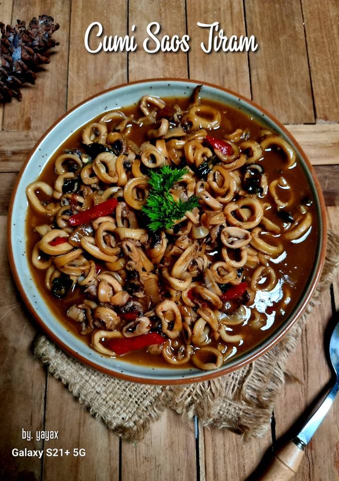 Resep Cumi Saos Tiram oleh Yayak W - Cookpad
