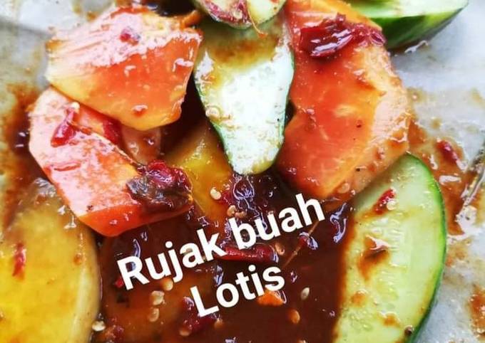 Resep Rujak buah lotis oleh Ratna Widya - Cookpad