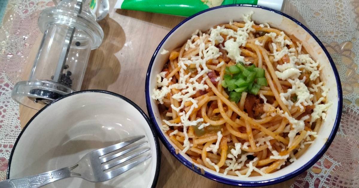 Indian style tomato Spaghetti Recipe by Kalpana Rai - Cookpad