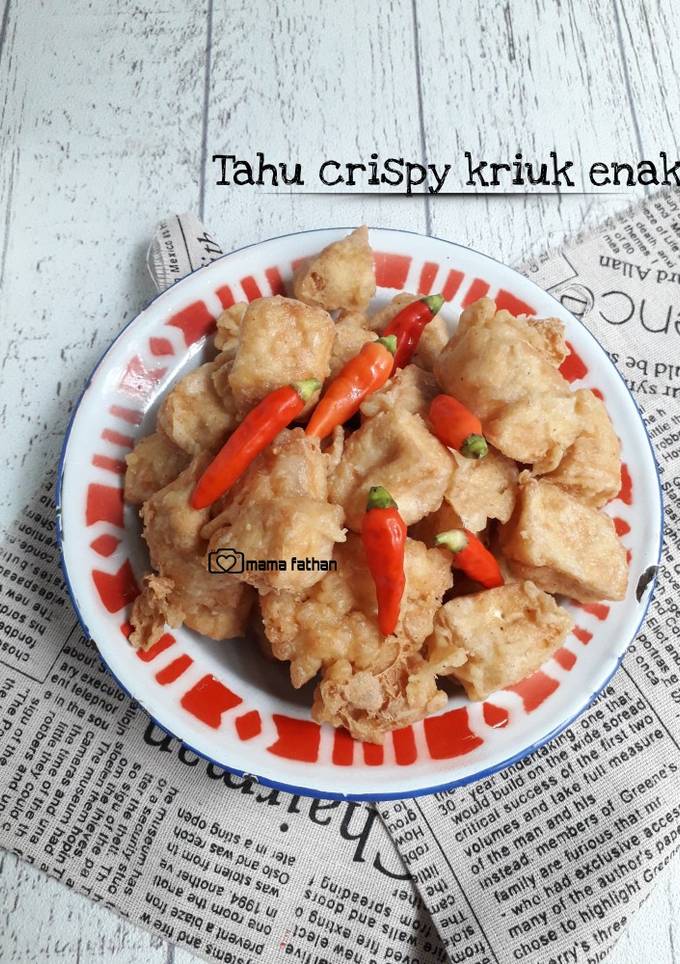 Resep Tahu crispy kriuk enak oleh Mama fathan - Cookpad