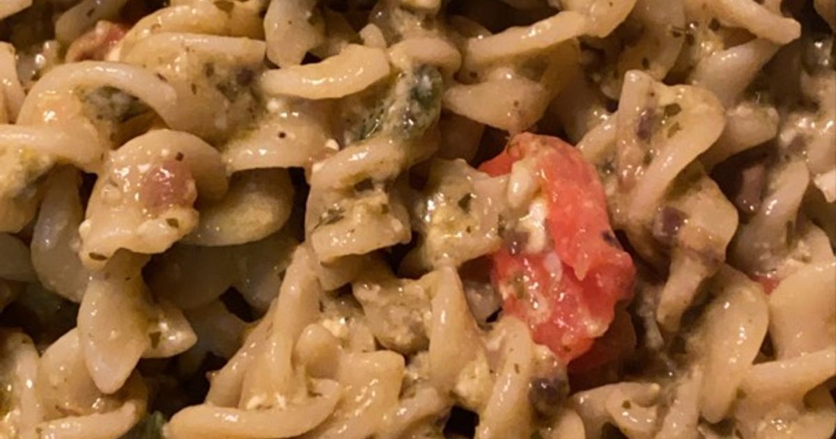 Vegan Creamy Feta Pesto Pasta 𝓥 (𝙿𝚕𝚊𝚗𝚝 𝙱𝚊𝚜𝚎𝚍 𝙼𝚊𝚖𝚊𝚜🌿) Recipe By ...