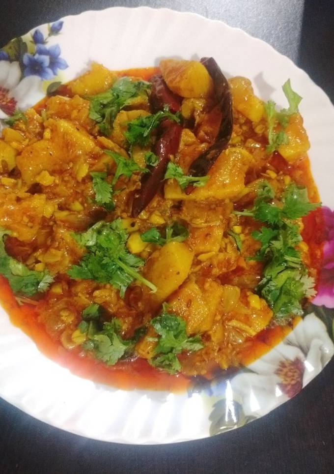 kailashben Dhirajkumar Parmar દ્વારા રેસીપી કંદમૂળ નું શાક (Kandmul ...