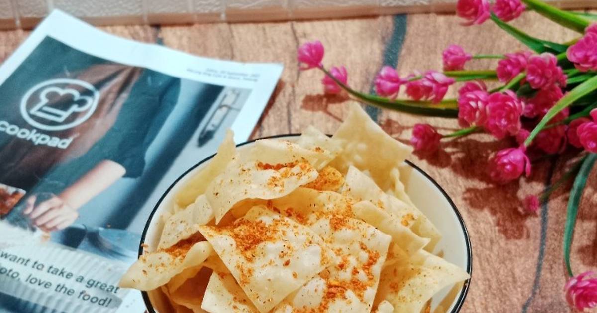 908 resep keripik kulit pangsit bikin sendiri enak dan mudah - Cookpad